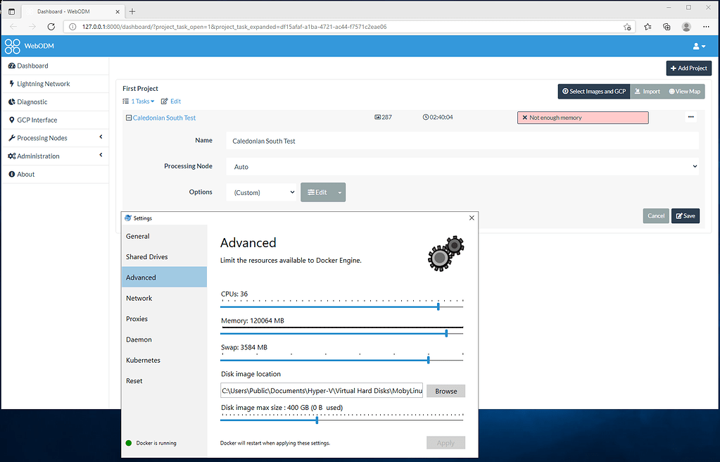 WebODM on Windows Server 2019 - WebODM - OpenDroneMap Community