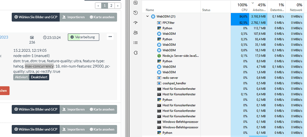 FPC Filter, long time to process - WebODM - OpenDroneMap Community