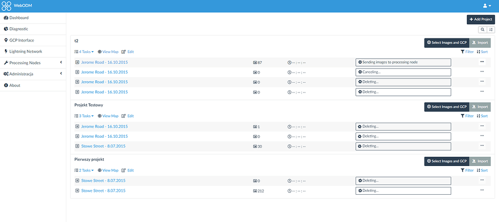 WebODM cleaning up tasks problem - WebODM - OpenDroneMap Community