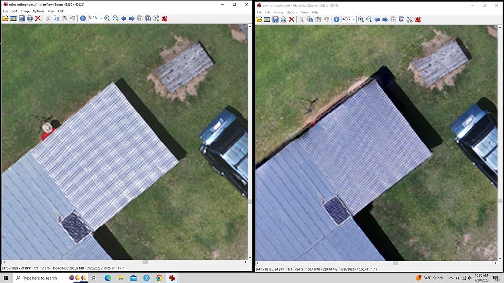 Why does "fast ortho" option produce better orthophoto than "dtm-dsm" option? - WebODM ...