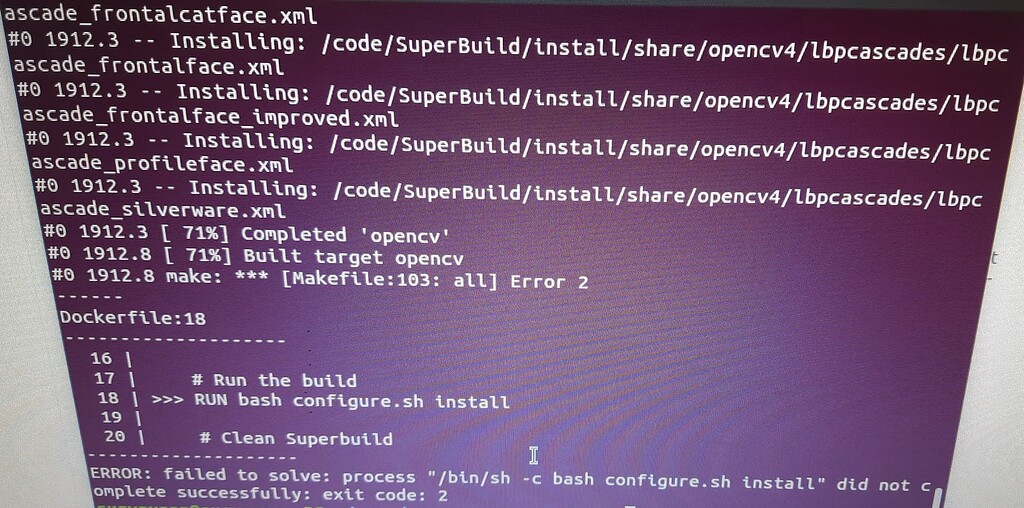 Error Building ODM docker image - ODM - OpenDroneMap Community