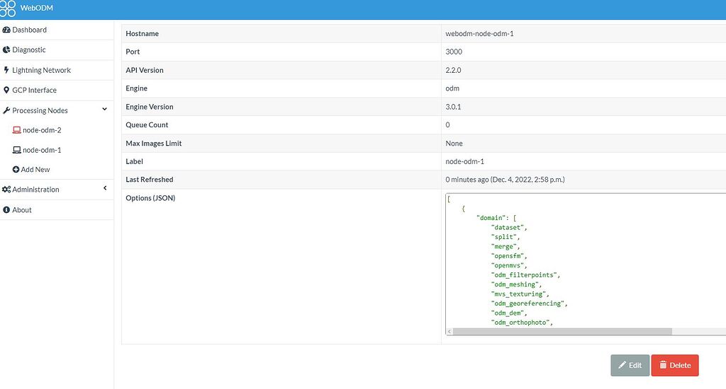 Webodm crash after failed nodeodm 2 creation - WebODM - OpenDroneMap Community