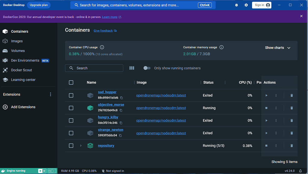 Node-odm-1 seems to be offline, fresh installation - WebODM ...