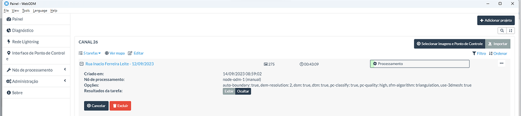 Does not process the images (Não processa as imagens) - WebODM ...