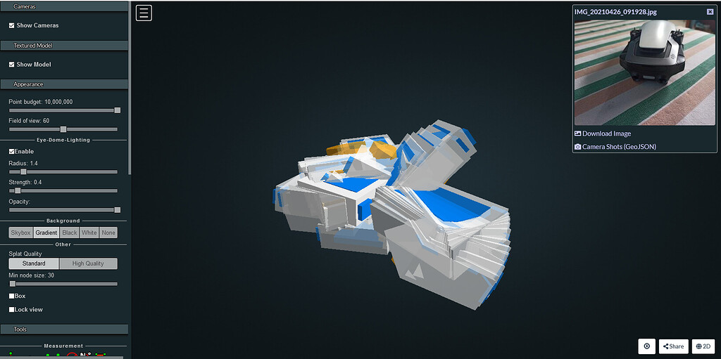 Camera shot icon size in 3d viewer - WebODM - OpenDroneMap Community