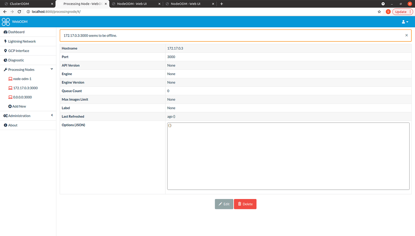 Setting up ClusterODM setup using WebODM - WebODM - OpenDroneMap Community