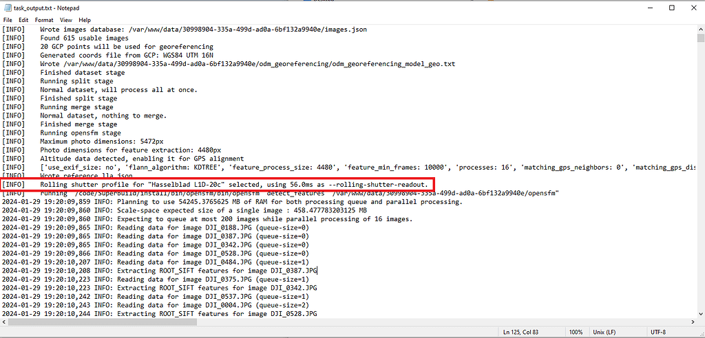 Analysis of rolling shutter options - WebODM - OpenDroneMap Community