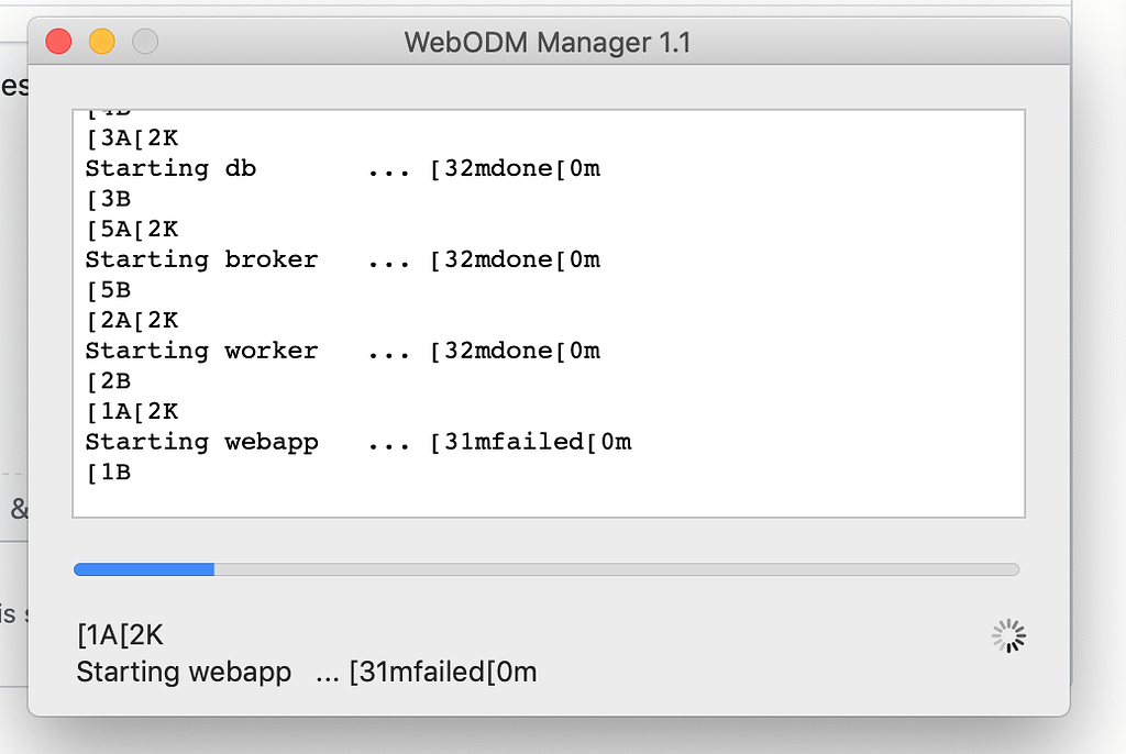 Can't Start web ODM - General Help - OpenDroneMap Community