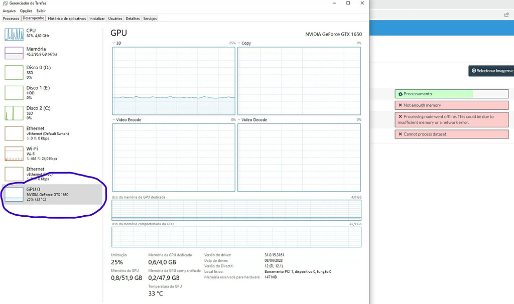 WEBODM GPU usage always at 25% - WebODM - OpenDroneMap Community