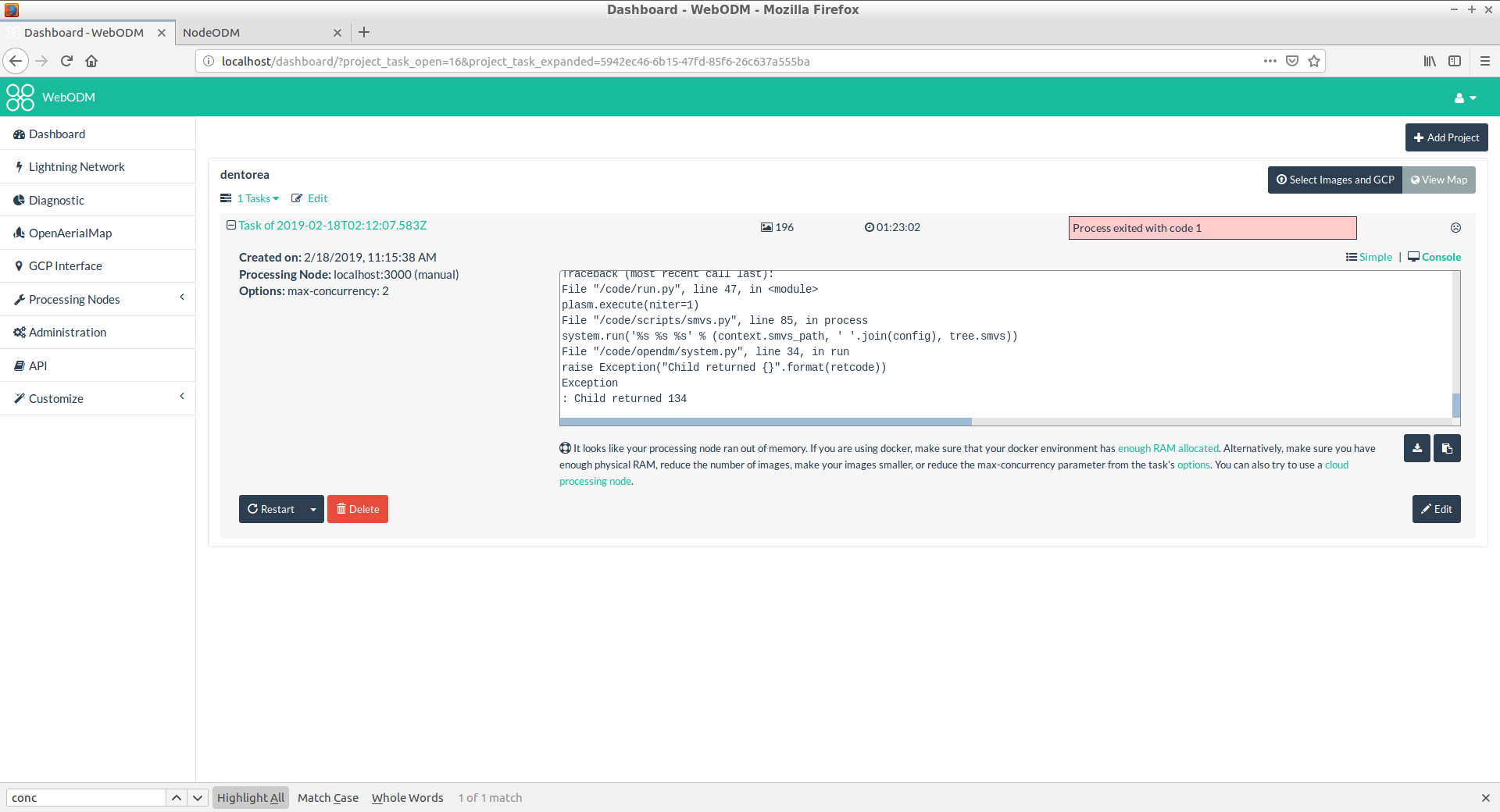 Error In Georef Webodm Opendronemap Community