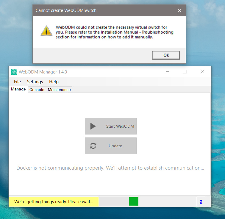 WebODM will not start - WebODM - OpenDroneMap Community