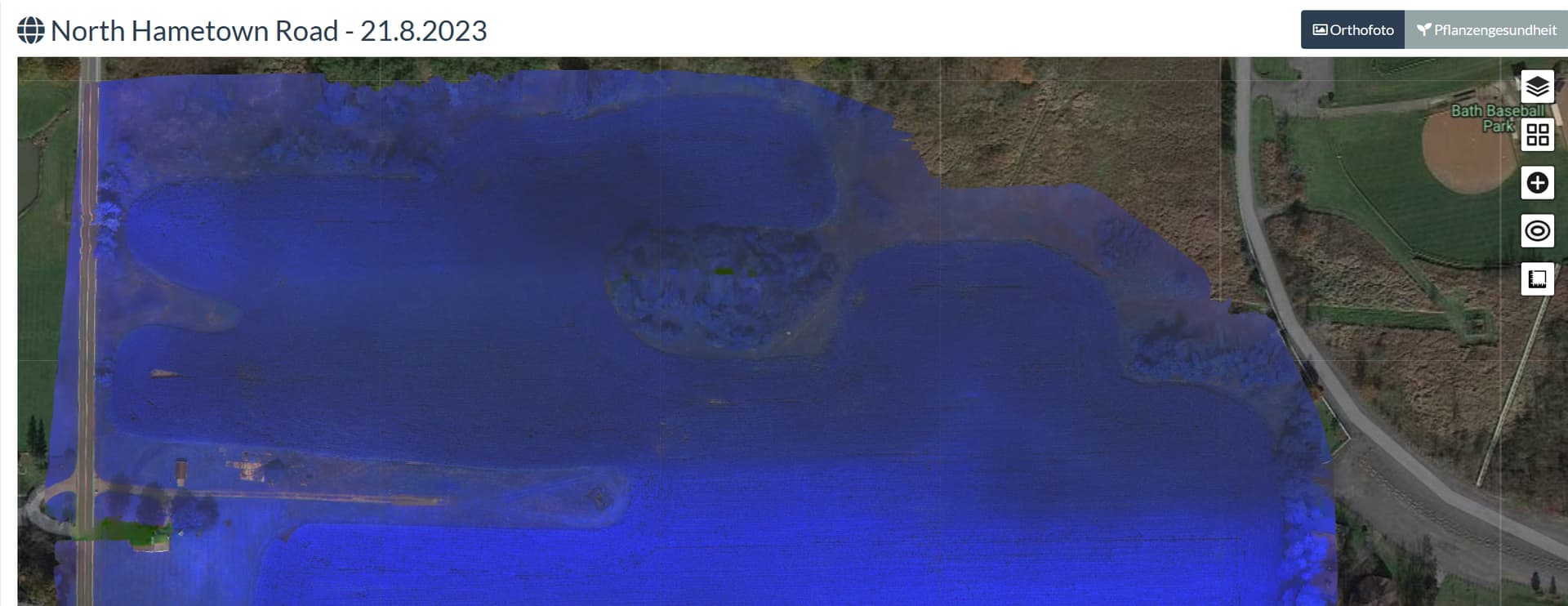 Multispectral DJI M3E M - blue orthophoto - WebODM - OpenDroneMap Community