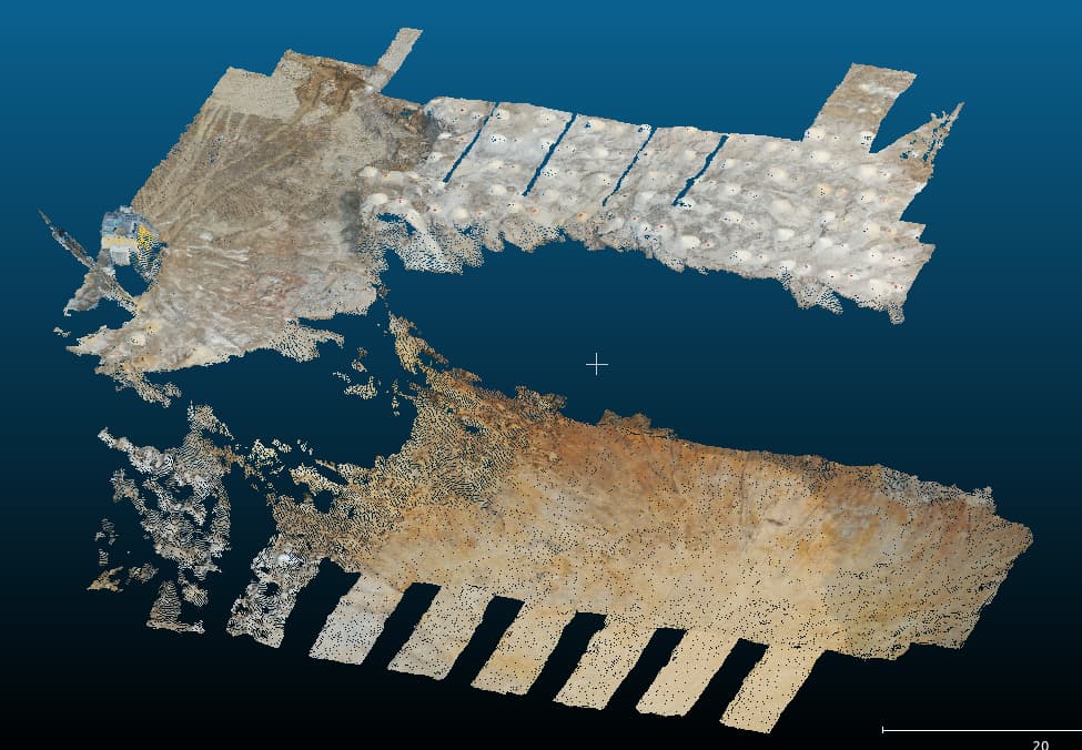Dense pointcloud boundary shrinks comparing to opensfm's sparse point ...