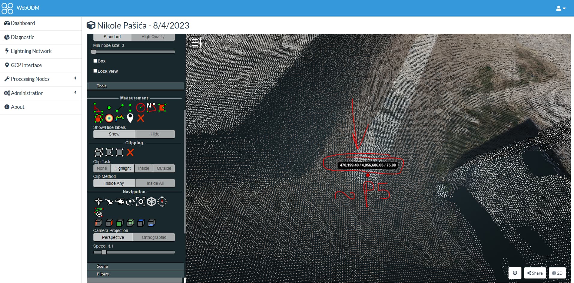 Data are not correctly georeferenced after export, while in UI GCP are placed correctly - WebODM ...