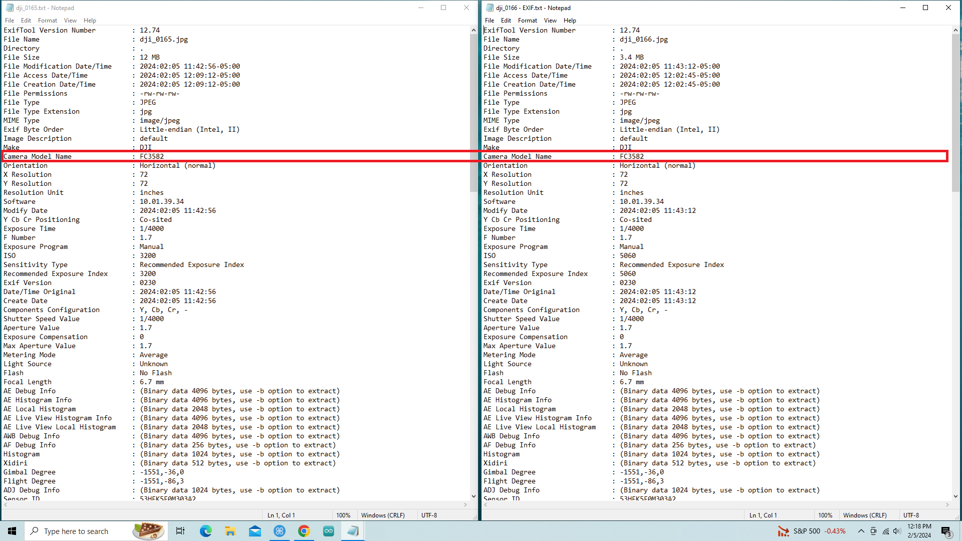 Rolling Shutter Readout Times - DJI Mini 3 Pro - 48mp and 12mp images ...
