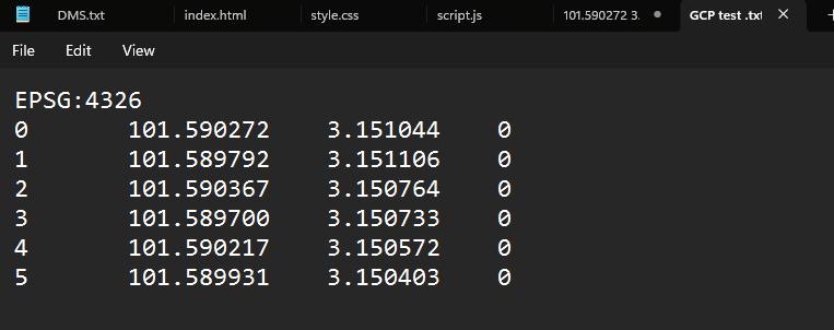 Is this a right format for Ground Control Point File? - WebODM ...