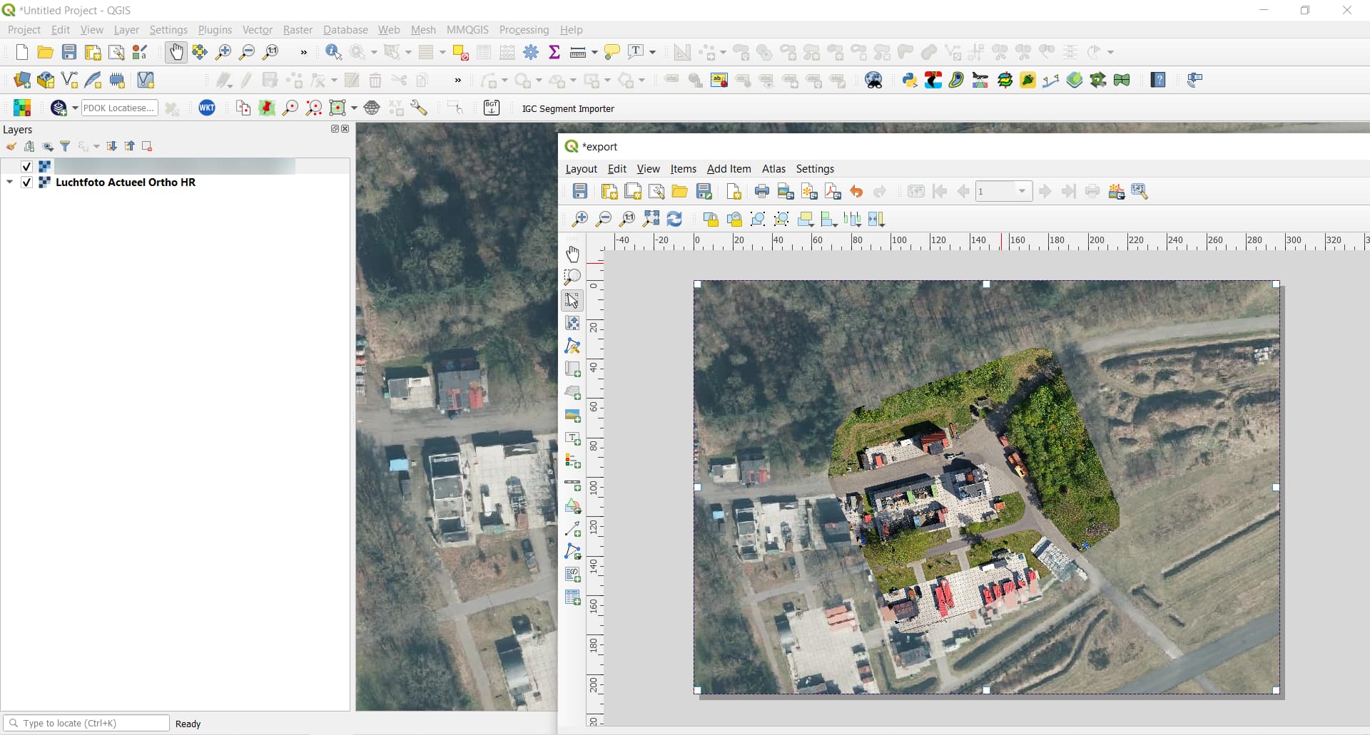 Exporting Orthophoto With Satellite Imagery Background - WebODM - OpenDroneMap Community