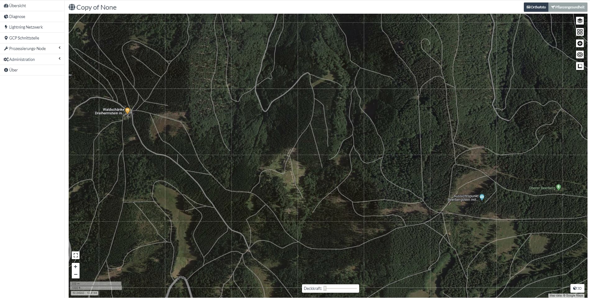 Time of Sattelite Images differ between "show Map" an GCP Module ...