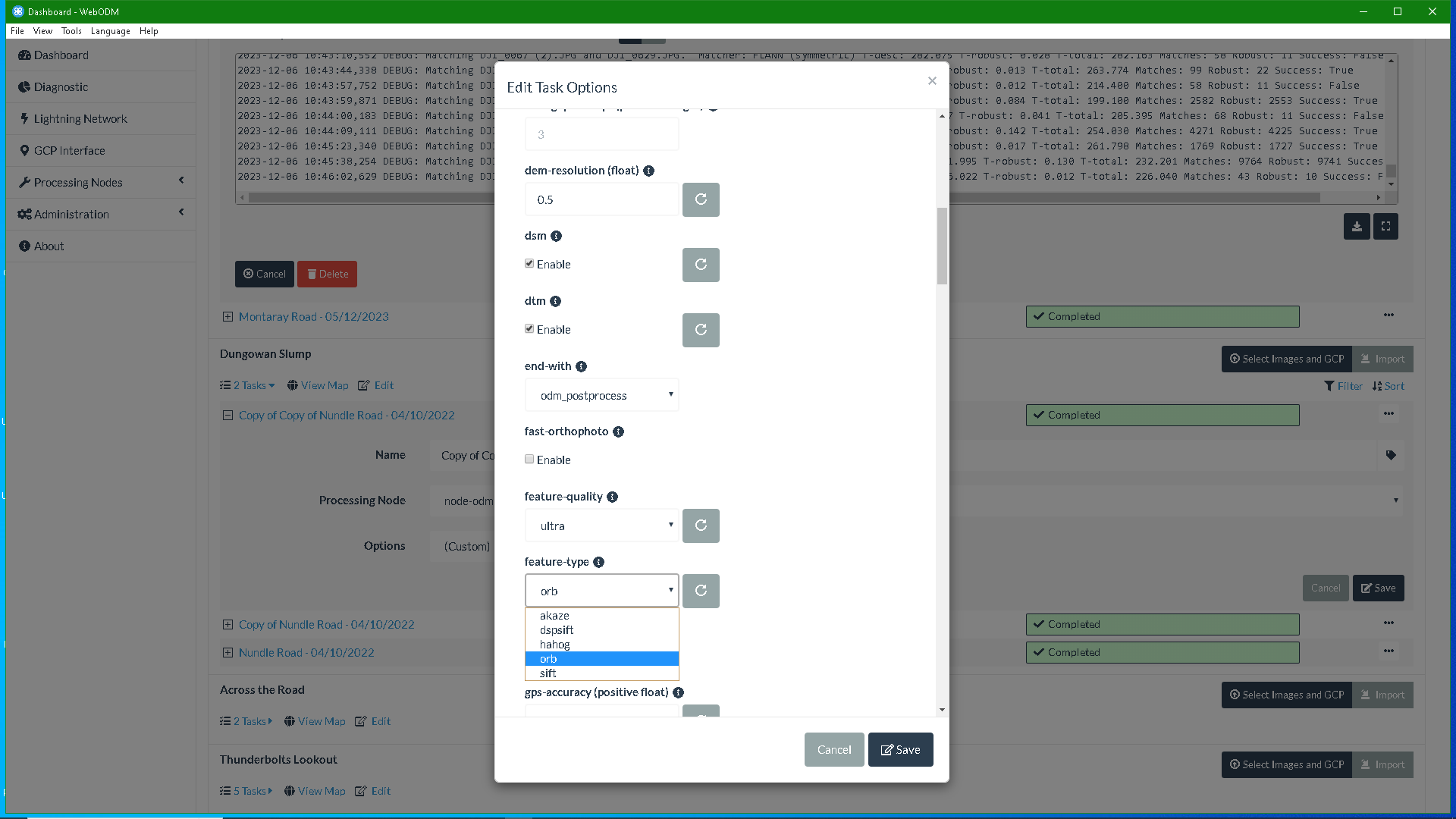 Webodm Not Using All Photos In Custom Mode But Uses Them In Default High Mode Webodm