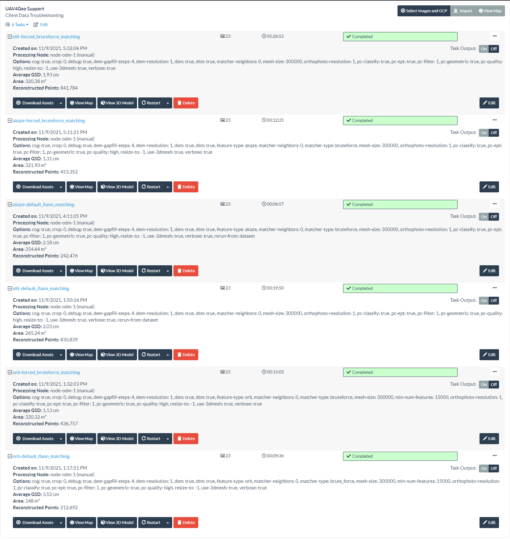 Sift, Surf or Orb? - ODM - OpenDroneMap Community