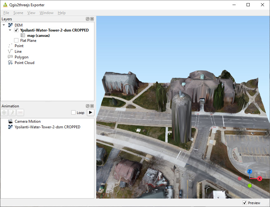 Move 3D Textured Model to QGIS to qgis2threejs - WebODM - OpenDroneMap ...