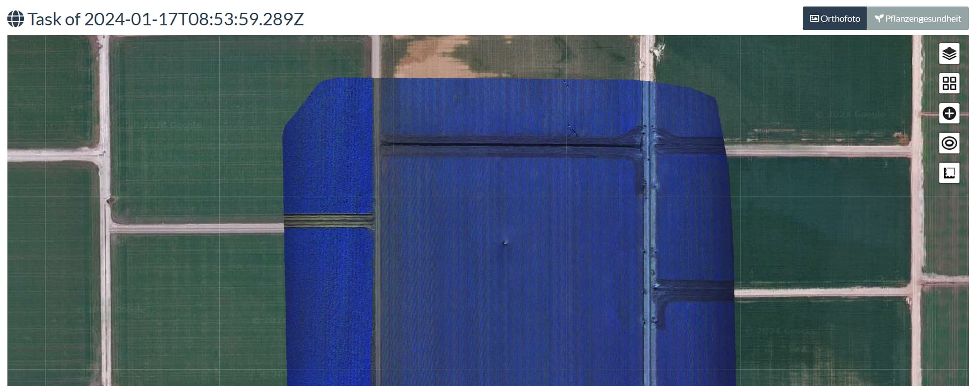 Multispectral DJI M3E M - blue orthophoto - WebODM - OpenDroneMap Community