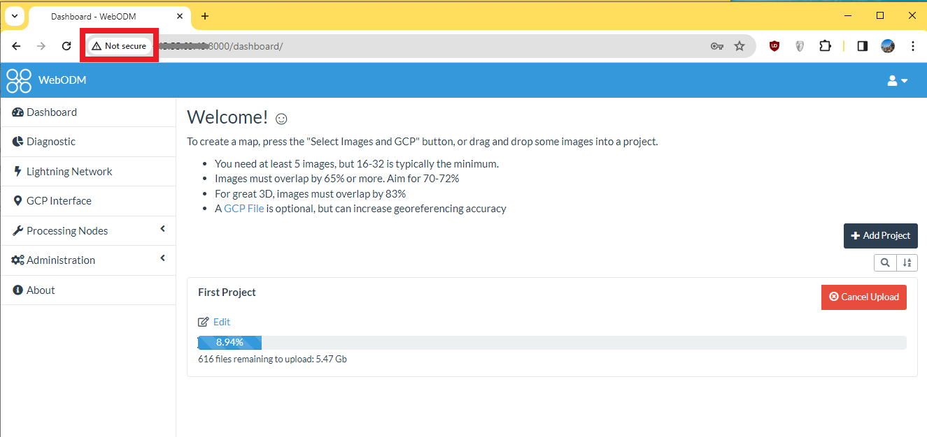 Running Webodm On A Digitalocean Droplet Or Raspberry Pi 5 Webodm Opendronemap Community