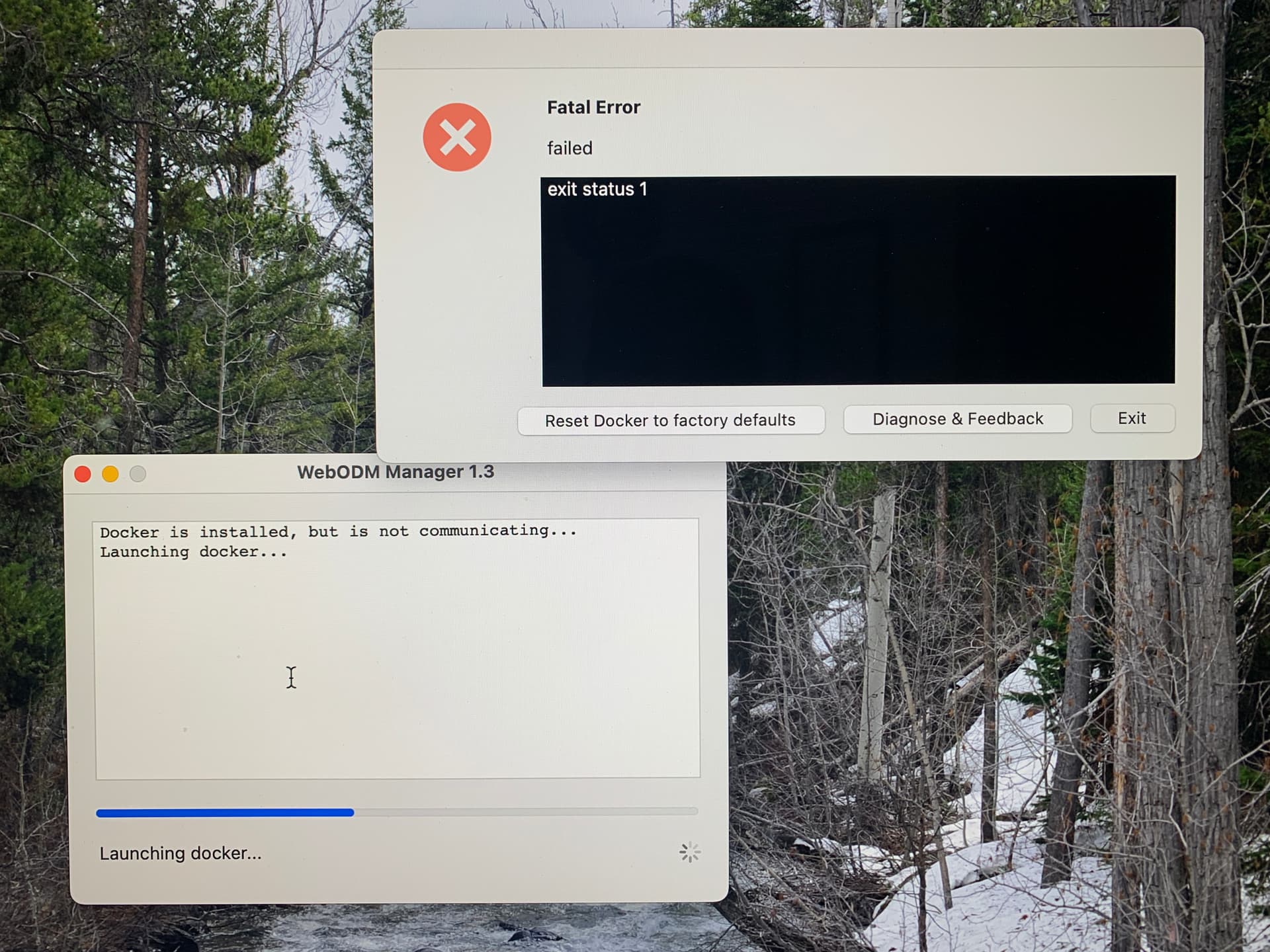 Docker is installed, but is not communicating! - WebODM - OpenDroneMap Community
