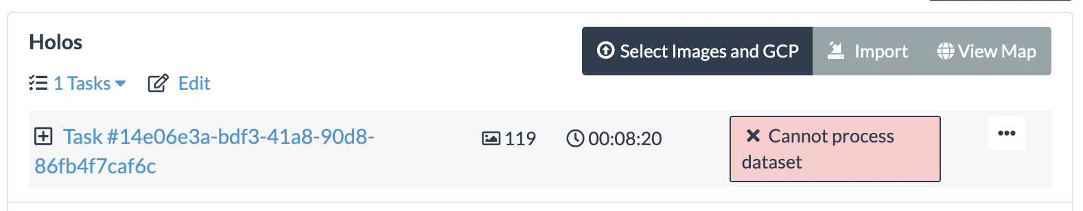 Warning: session data corrupted - WebODM - OpenDroneMap Community