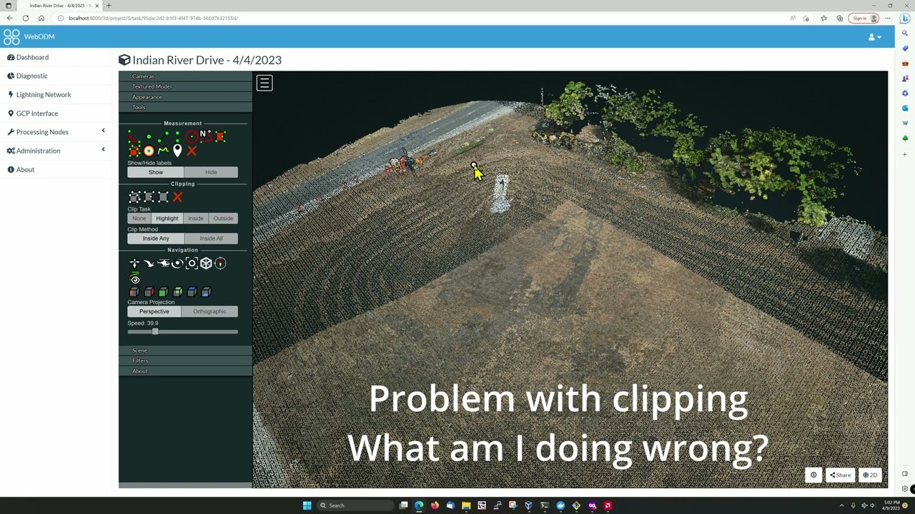 WebODM Clipping function doesn't seem to work on 3D - see video - WebODM - OpenDroneMap Community