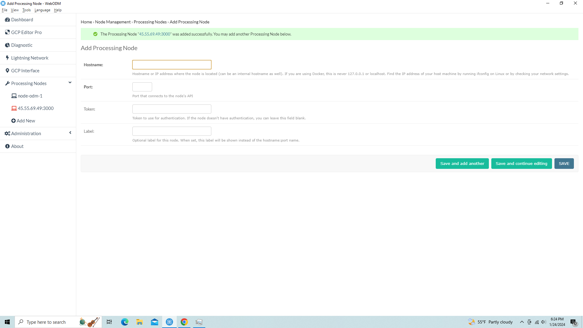 Adding Docker Ubuntu Node To My Desktop Webodm Webodm Opendronemap