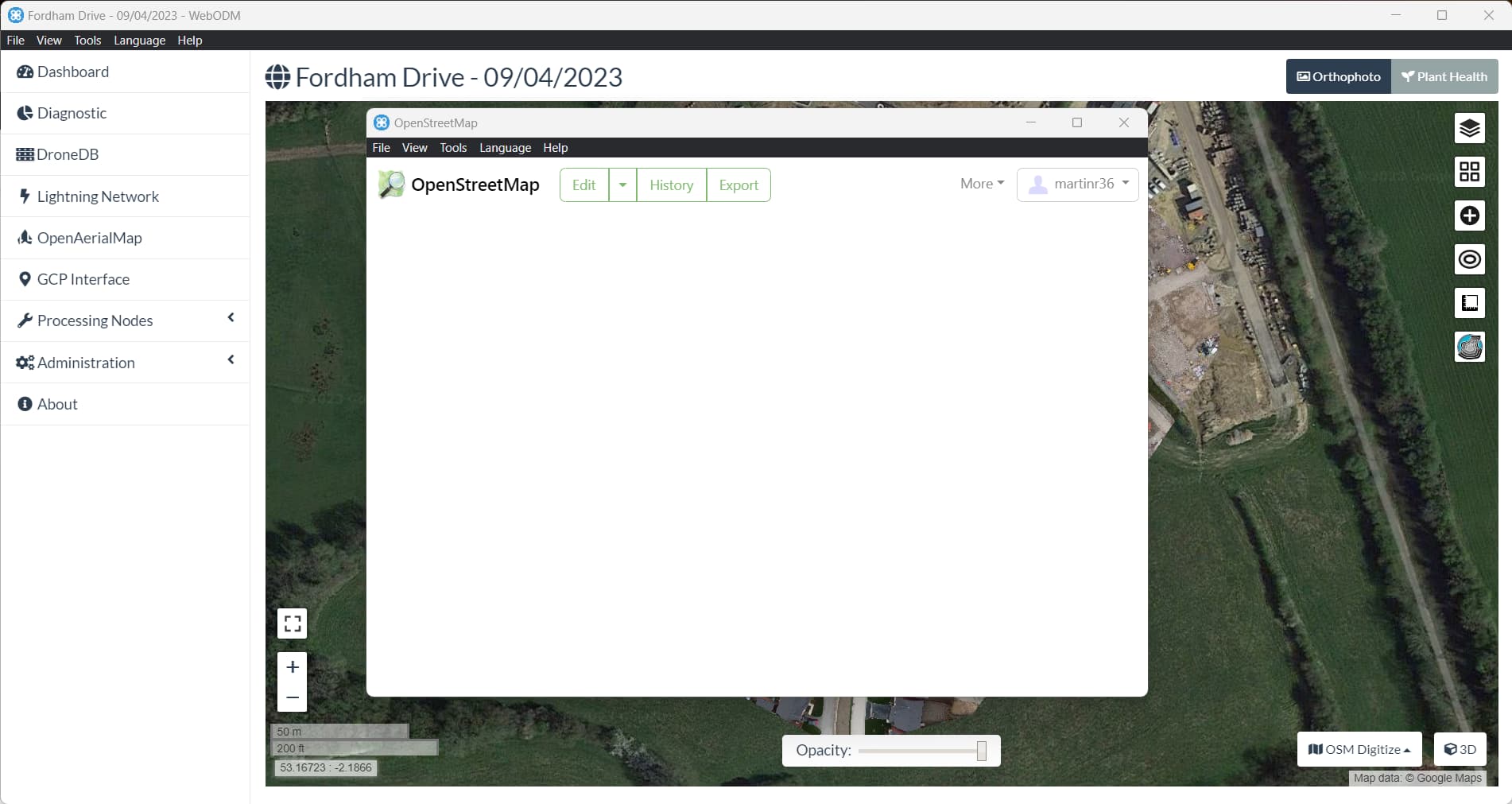 Openstreetmap editor blank - Feedback - OpenDroneMap Community