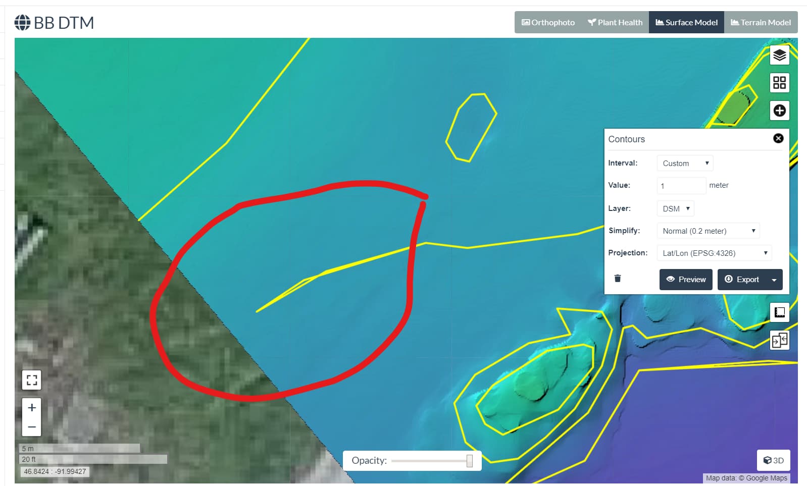 Contour Duplicate Lines when using Simplify? - WebODM - OpenDroneMap Community