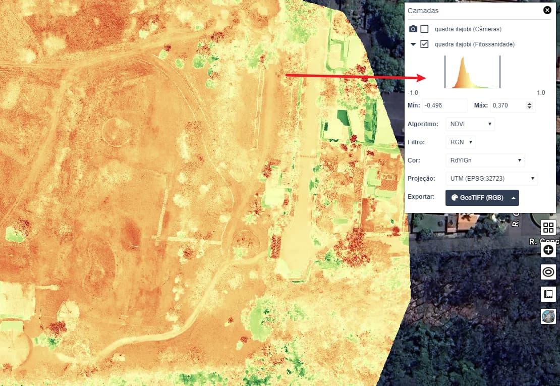 NVDI Graph - WebODM - WebODM - OpenDroneMap Community