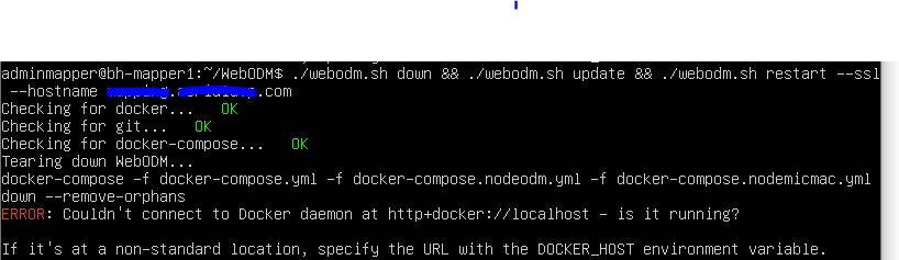 Installing SSL docker error - WebODM - OpenDroneMap Community