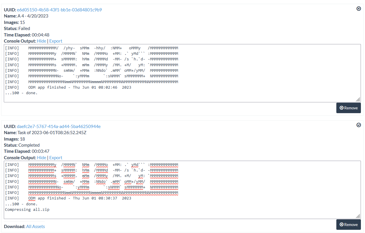 Webodm Cannot Retrieve Results From Nodeodm Running On Ms Azure