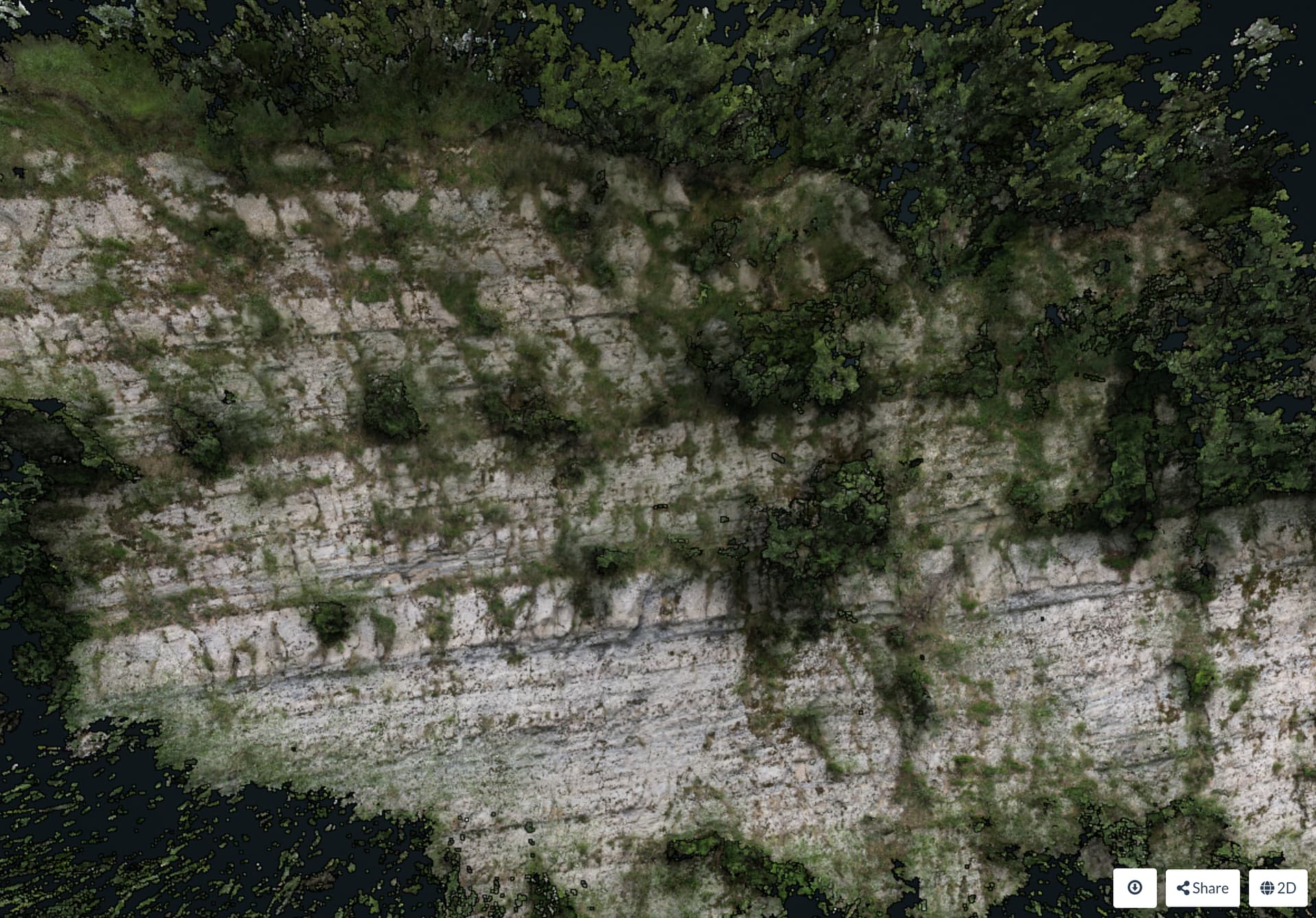 3d model of cliff face - ODM - OpenDroneMap Community