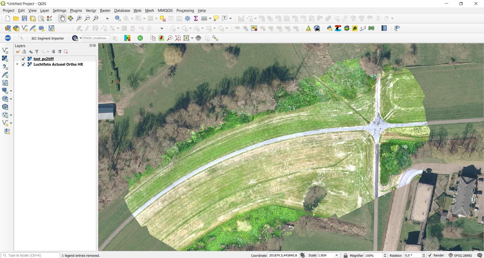 Creating Orthophoto from Ground Classified Point Cloud - WebODM - OpenDroneMap Community