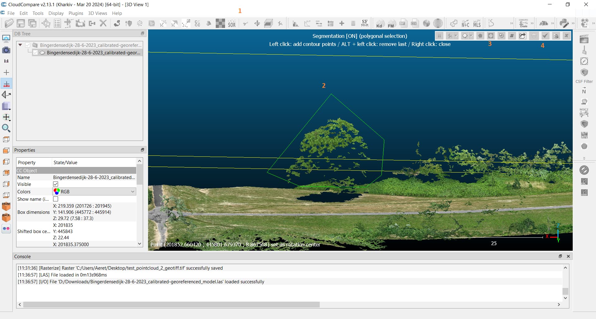 Creating Orthophoto from Ground Classified Point Cloud - WebODM ...
