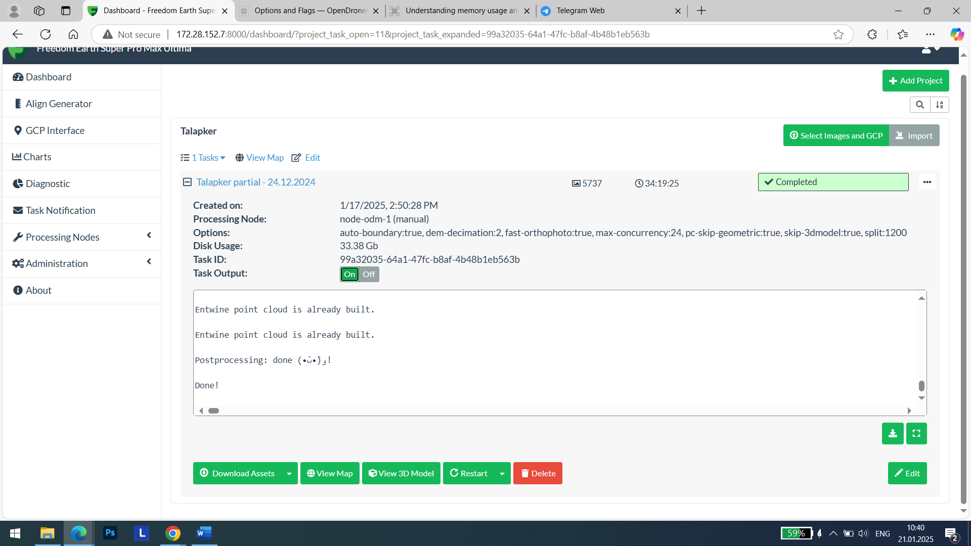 Large dataset processing - WebODM - OpenDroneMap Community
