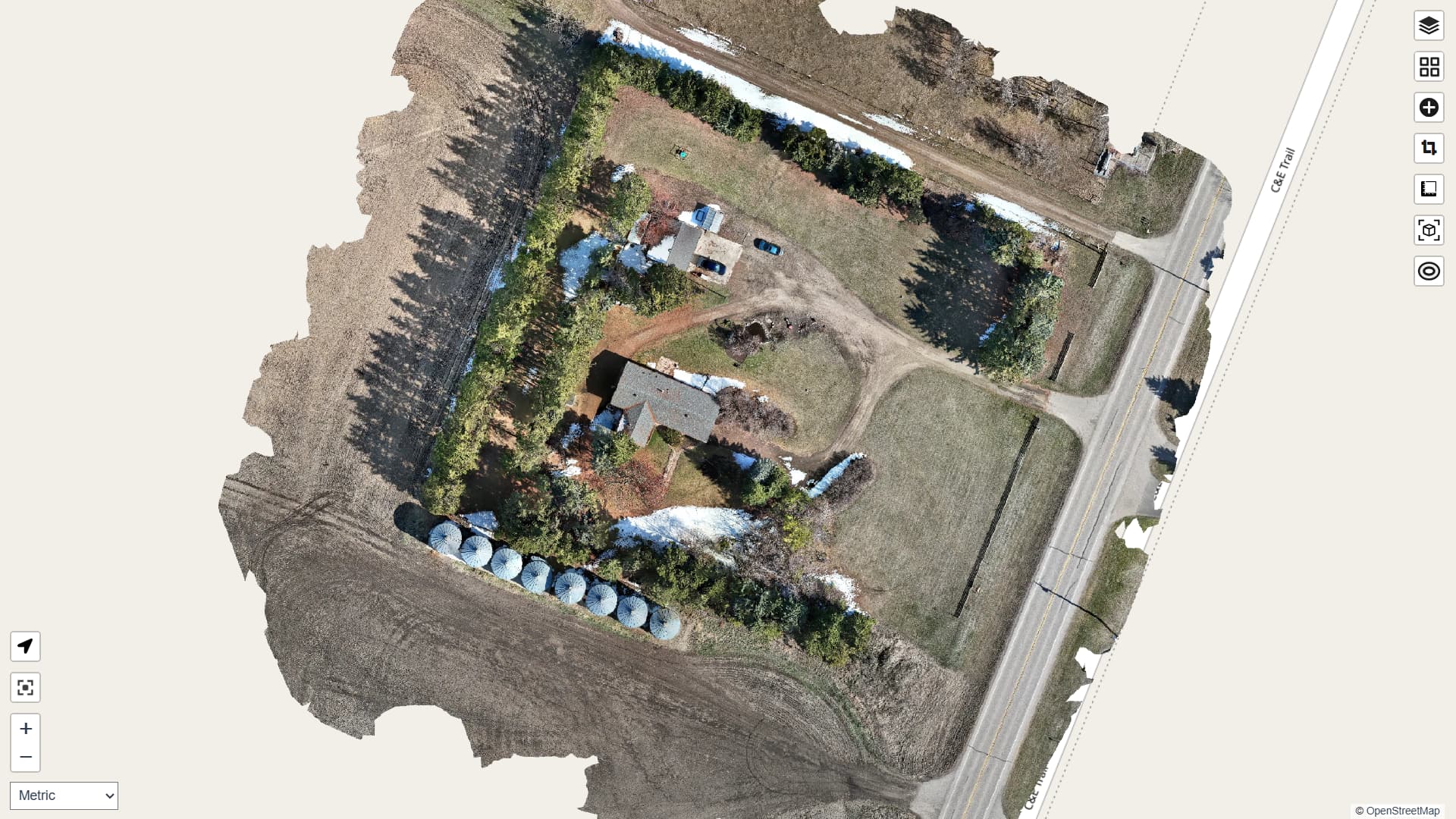 Horizontal Axis skewed when viewing: Orthophoto, Surface Models, and ...