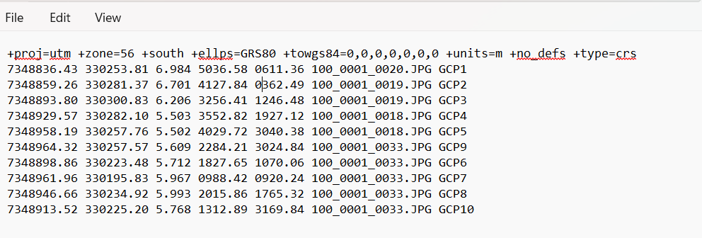 Trying to get the right co ord system on a GCP file - WebODM - OpenDroneMap Community