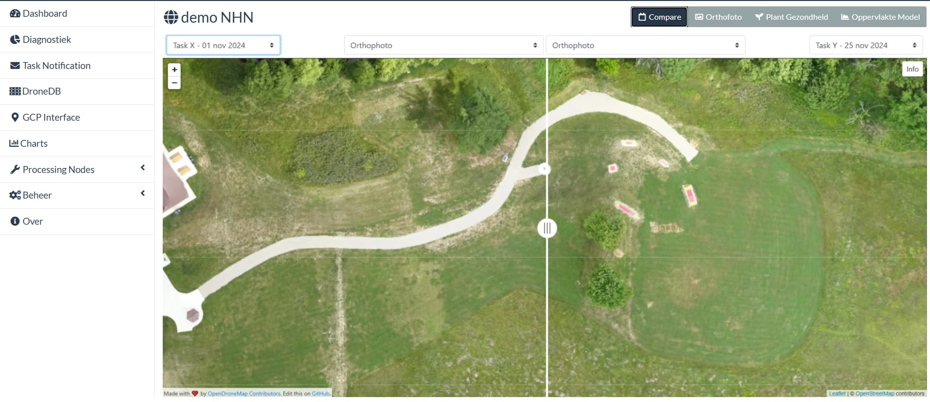 Overlay images with swipe control - WebODM - OpenDroneMap Community