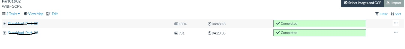 Merging two tasks in WebODM - WebODM - OpenDroneMap Community