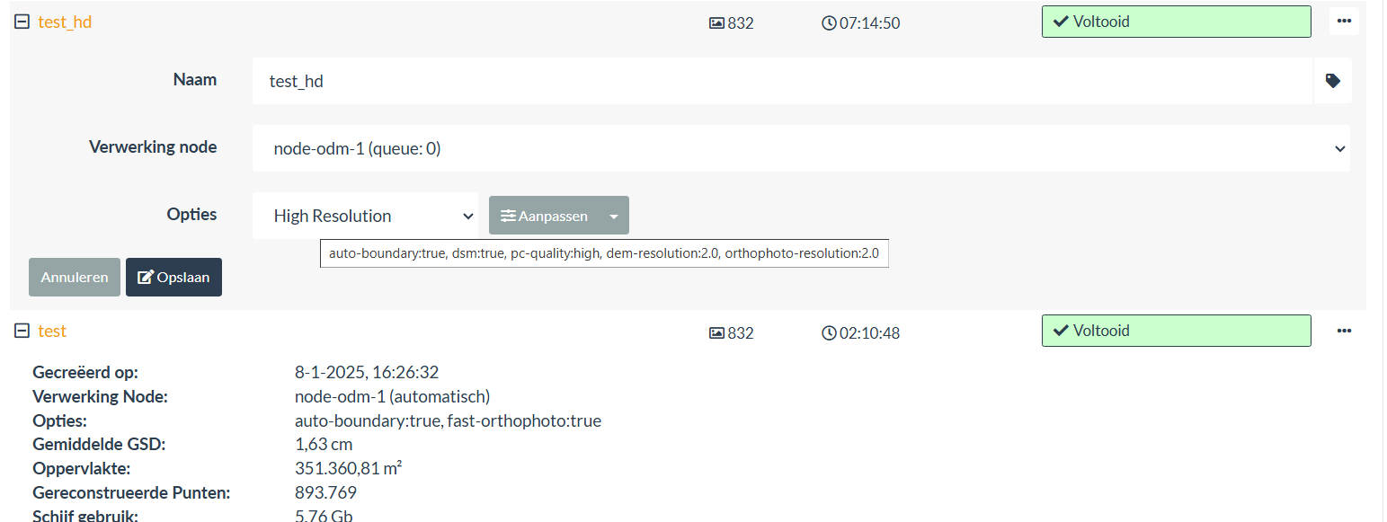 Proper use of tasks - WebODM - OpenDroneMap Community