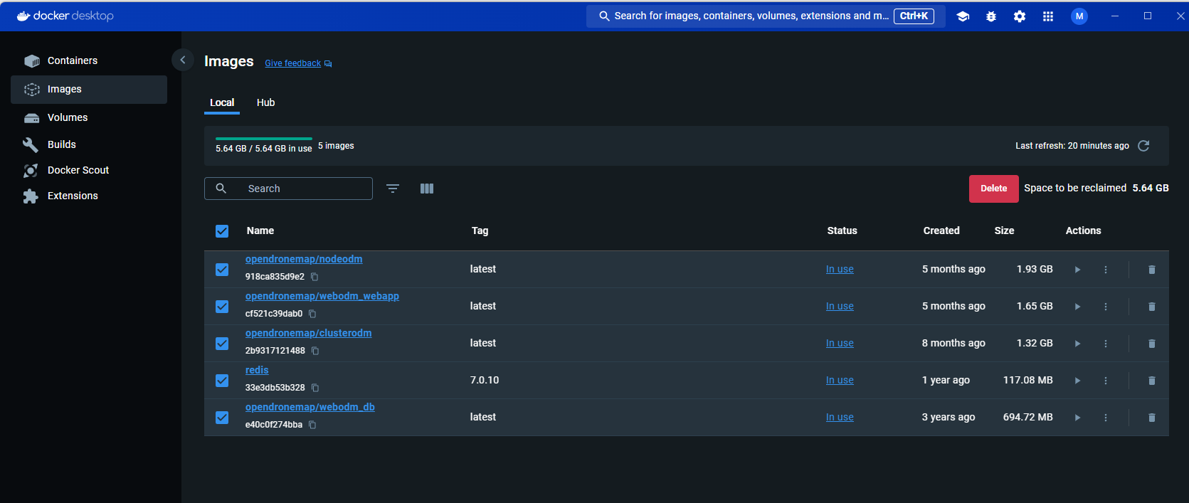 Windows 11 Webodm Docker Desktop Still Not Understanding Prune And How