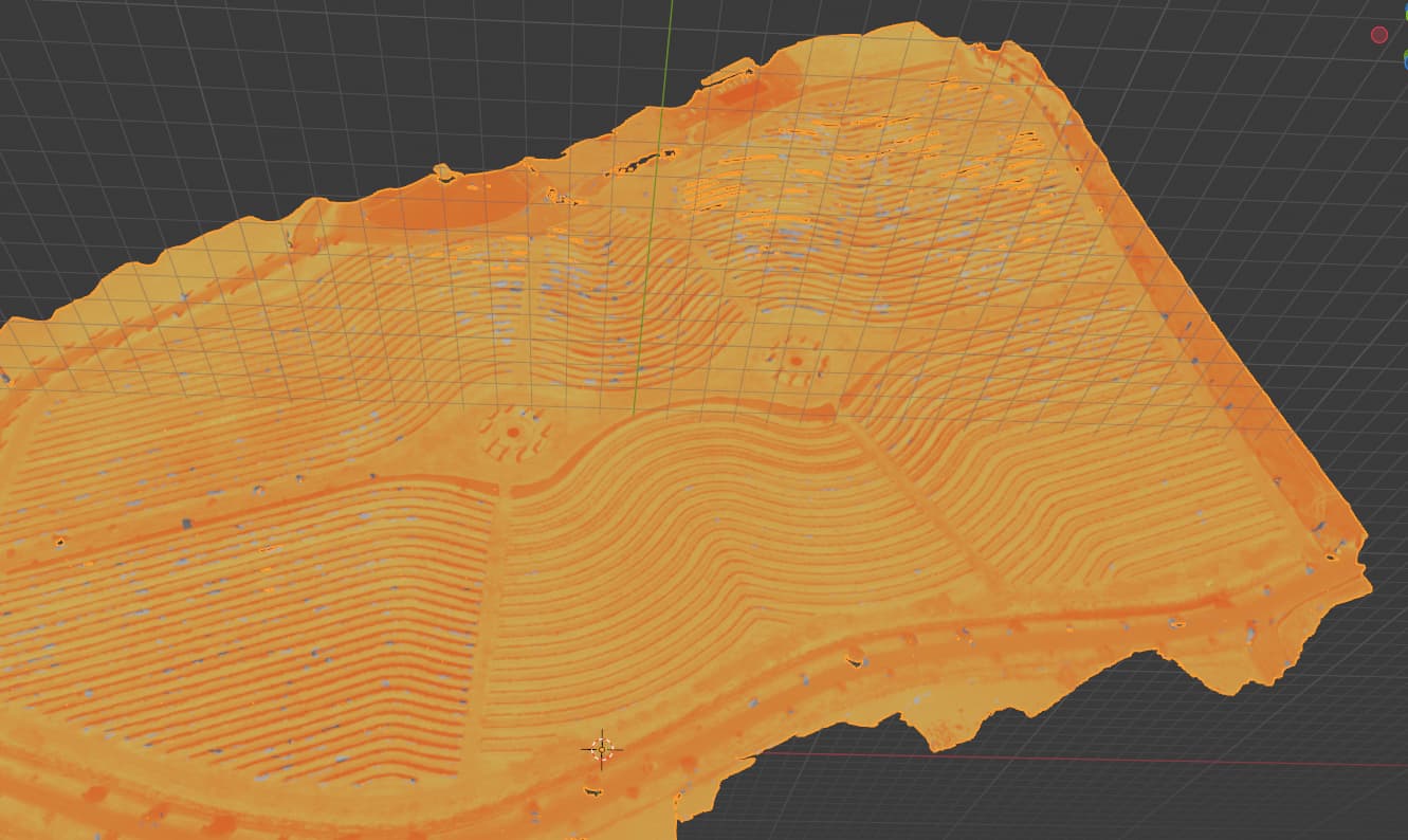 Export GLB 3D model with gradient color based on temperature - WebODM ...