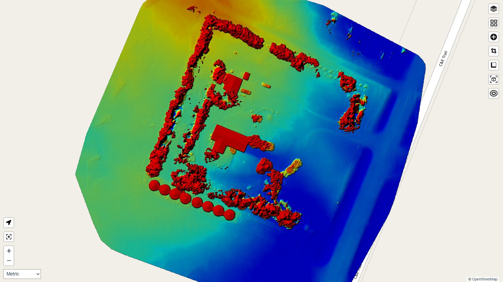 Horizontal Axis skewed when viewing: Orthophoto, Surface Models, and ...