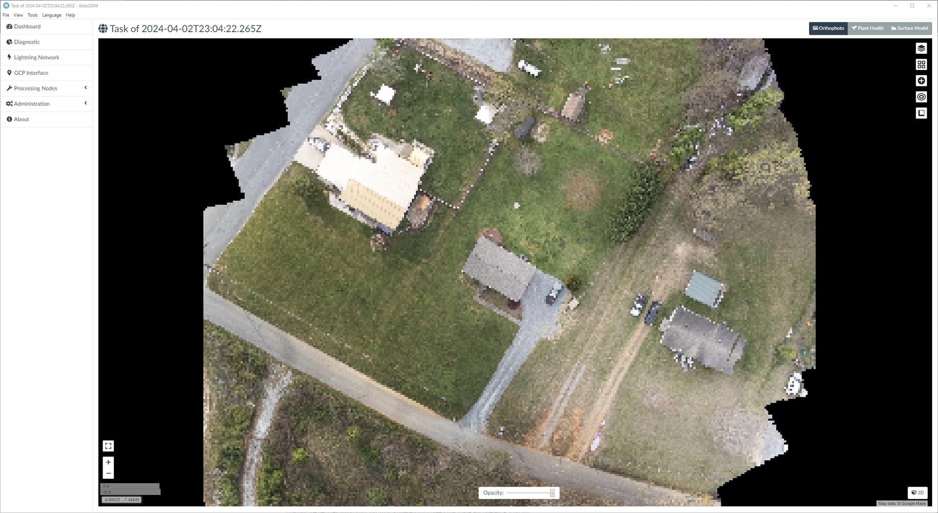 Extremely Low Resolution Orthophoto Output - WebODM - OpenDroneMap ...